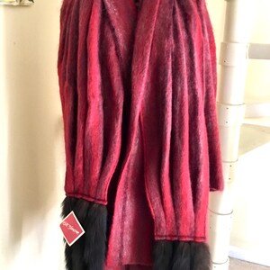Vintage Cest Simone Mohair Coat & Mink Wrap / NWT / SZ 14 / Preppy ...