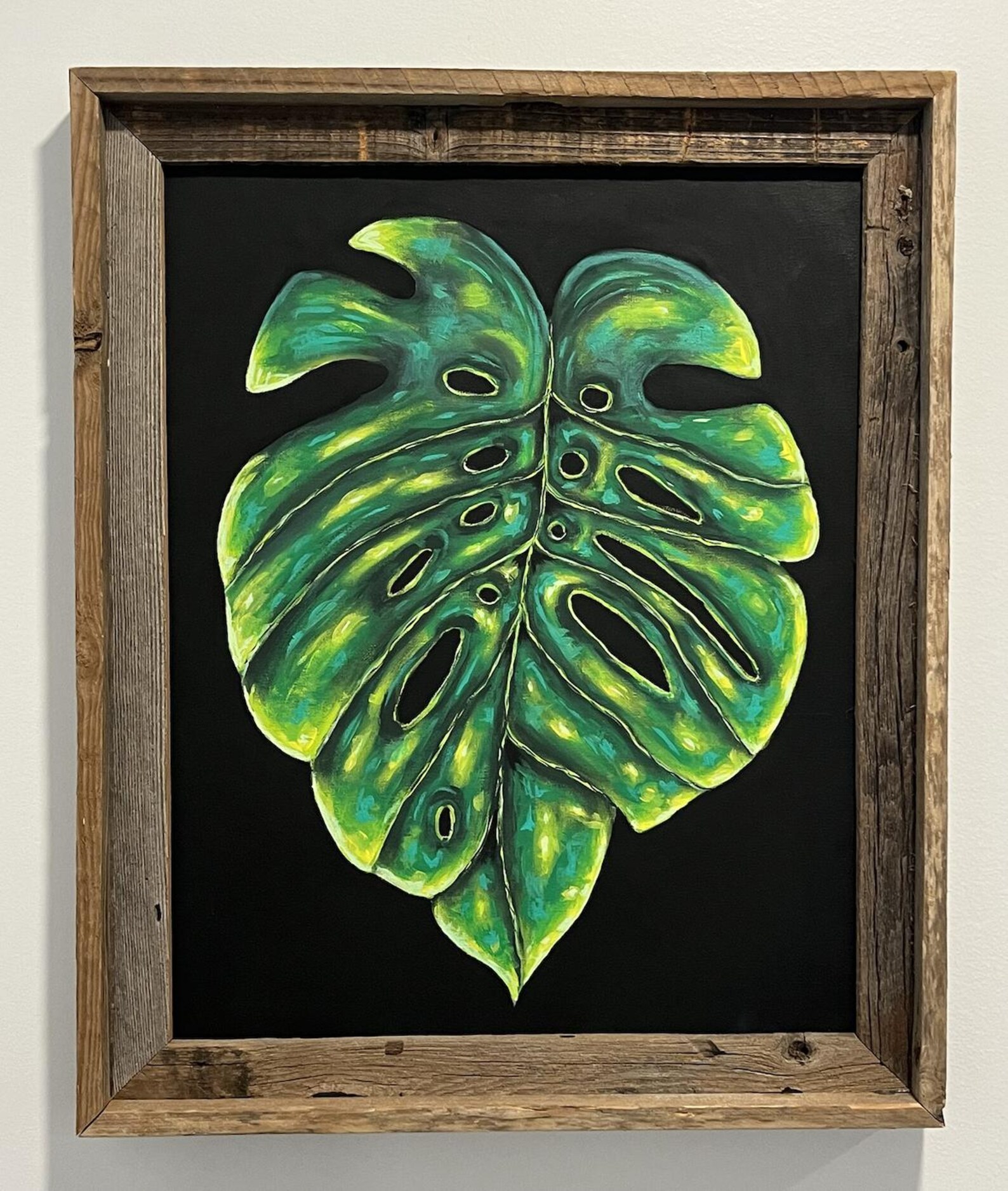 Hand-painted Monstera Plant Art - Etsy