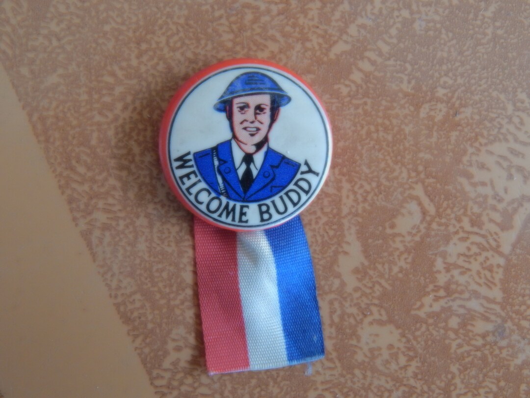 Welcome Buddy, Post WWI Veteran Pin Backed Button - Etsy