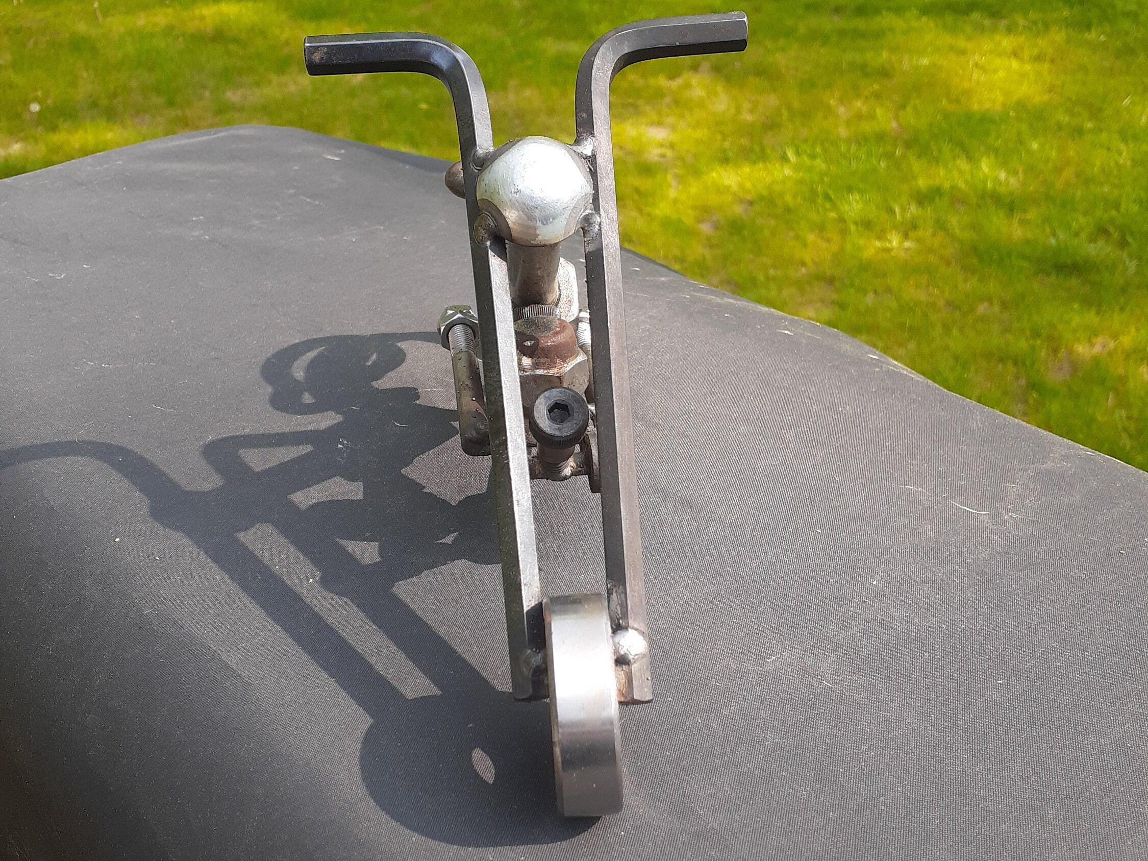 Scrap Metal Motorcycle Chopper Welded Handmade Repurposed Junk Upcycled ...