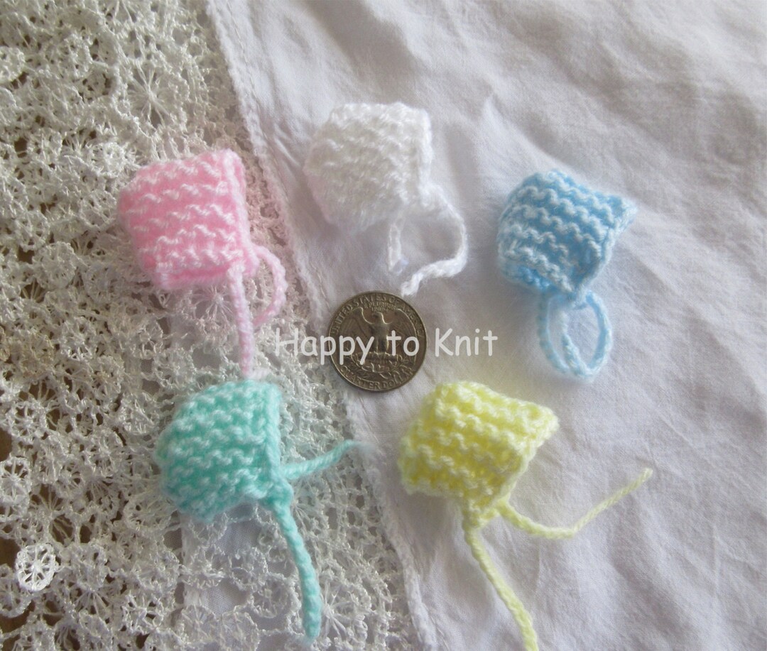Miniature Clothes Miniature Baby Bonnets/hats. Baby Shower Gifts. - Etsy