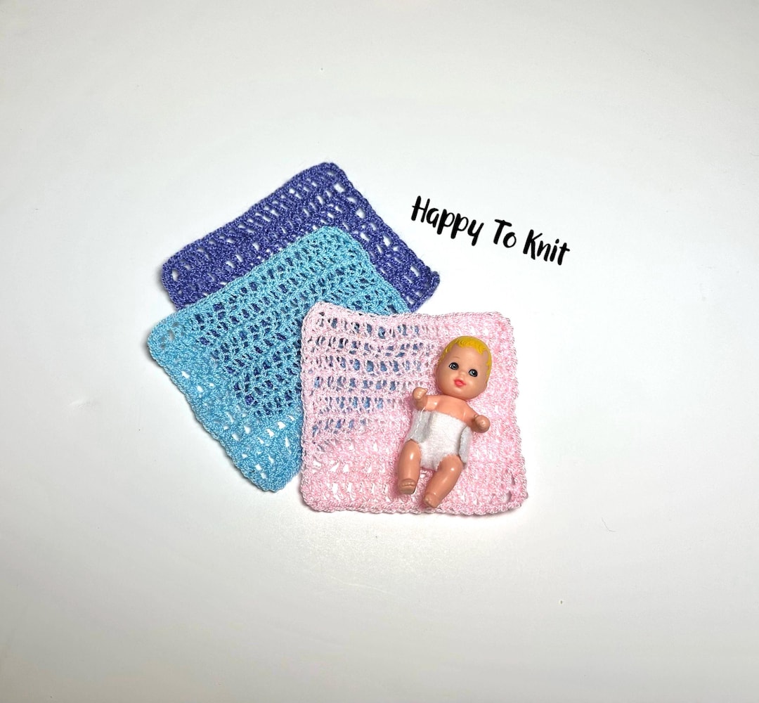 Miniature Baby Blanket for a Mini Doll up 2.5" - Etsy