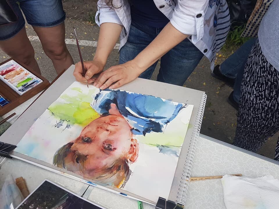 Custom Watercolor Painting - Original Child Portrait Painting ...