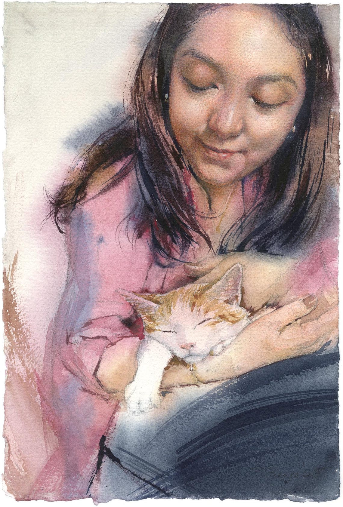 Custom Watercolor Painting - Original Child Portrait Painting ...