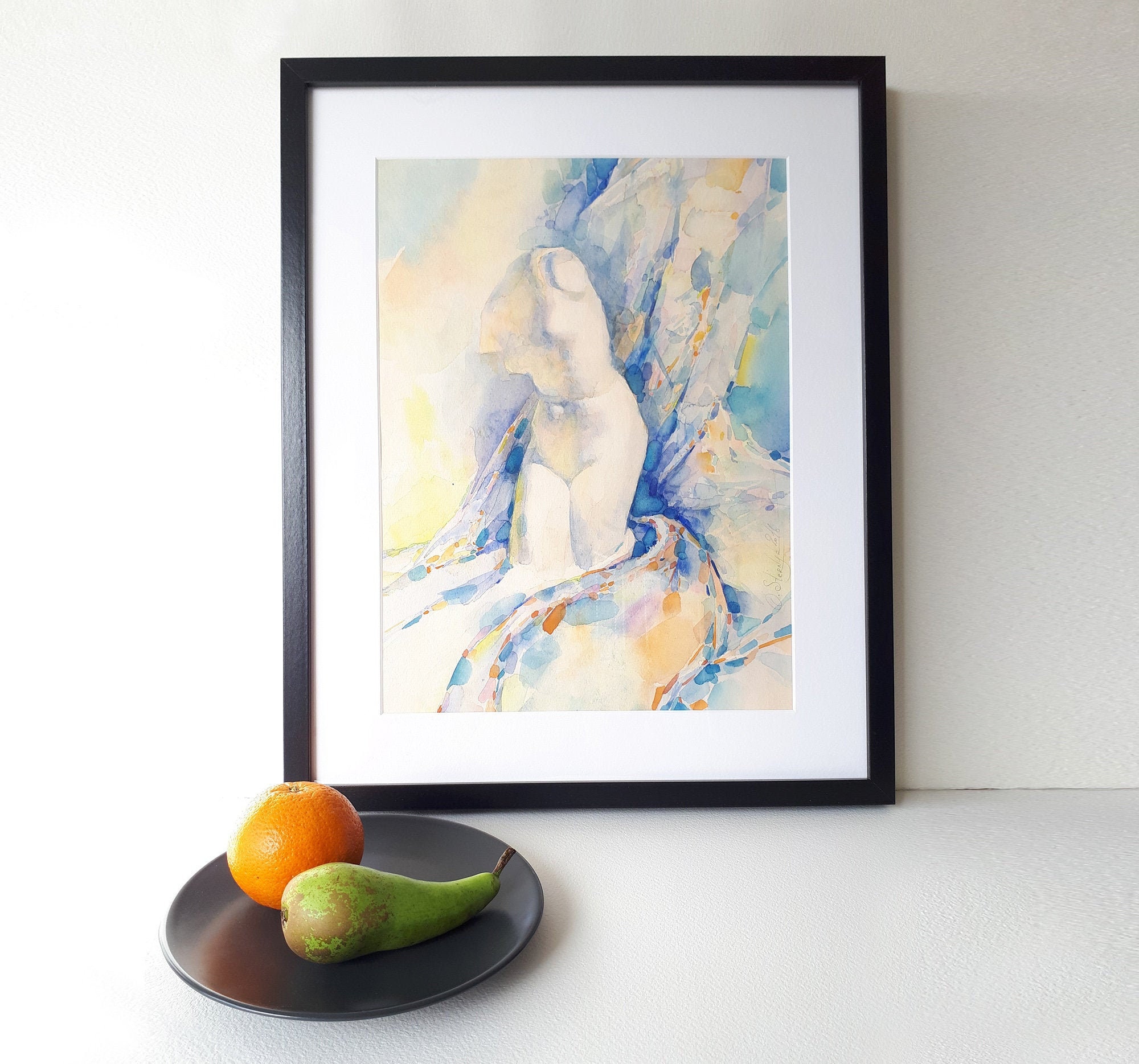 Original or Print of Venus Watercolor Painting, Still Life Painting ...