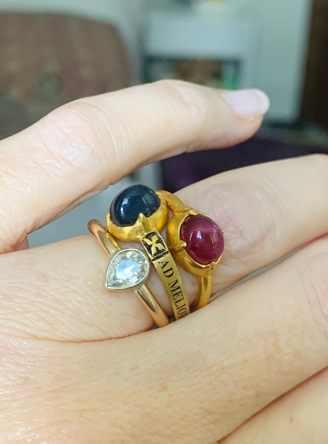 Medieval Style Gold Ring With Latin Inscription - Etsy