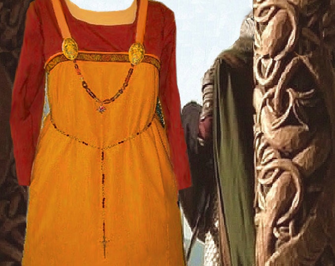 SCA Garb Norse Viking Medieval Mead Linenbld Russet Cotton - Etsy