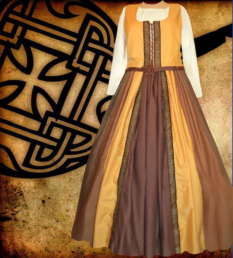 Renaissance Dress Tudor Style Medieval Costume SCA Garb | Etsy