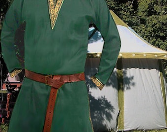 Medieval Costume 2pc Renaissance SCA Garb Norse Saxon Male Tunic Shirt ...