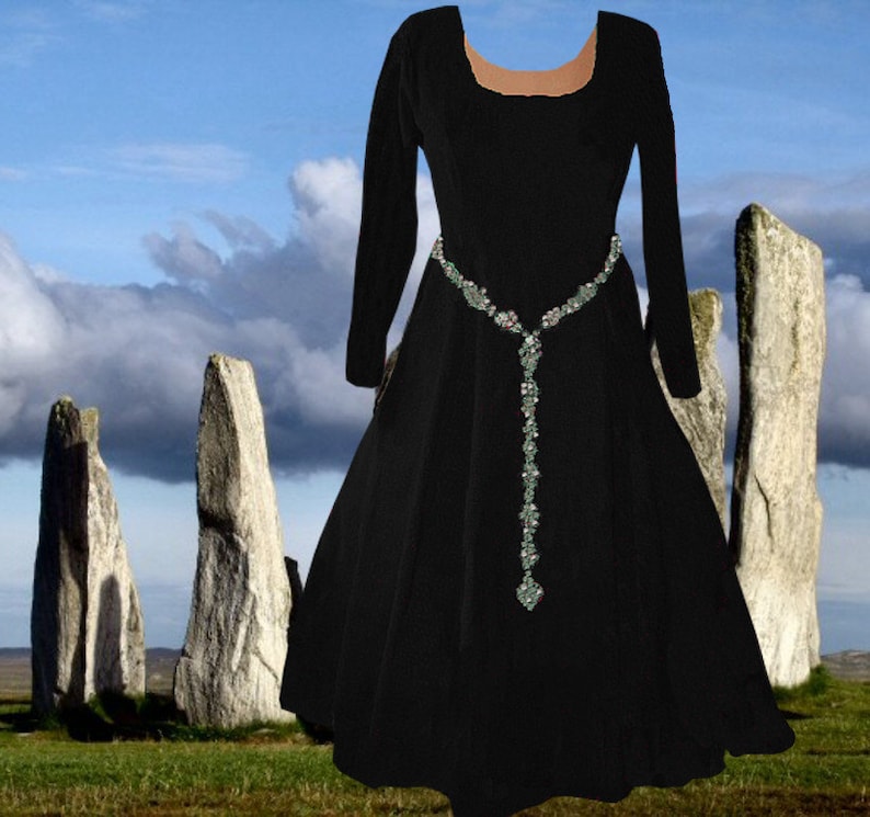 Medieval Gown Renaissance Costume SCA Garb Cotehardie Linenbld - Etsy