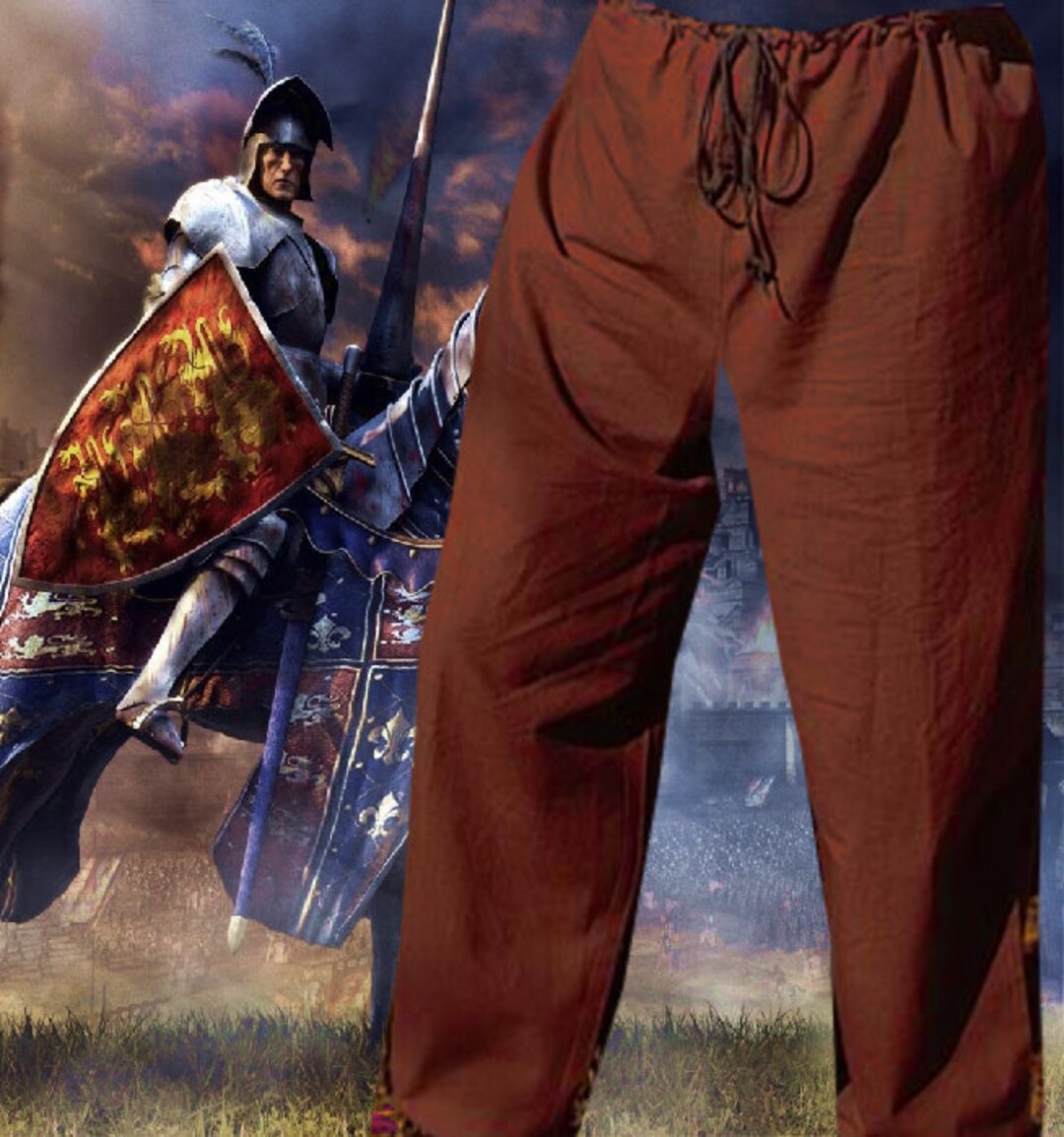 Medieval Costume SCA Garb Renaissance Cotton Color Choice Unisex Pants ...