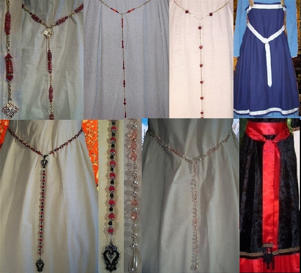 SHIPPING Charge Only Renaissance Medieval SCA Garb Drop Waist Girdle ...