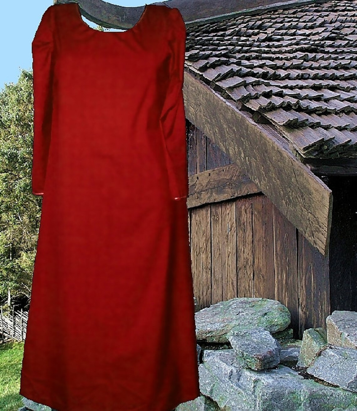 Renaissance Dress Medieval Kirtle SCA Garb Color Choice Cotton - Etsy
