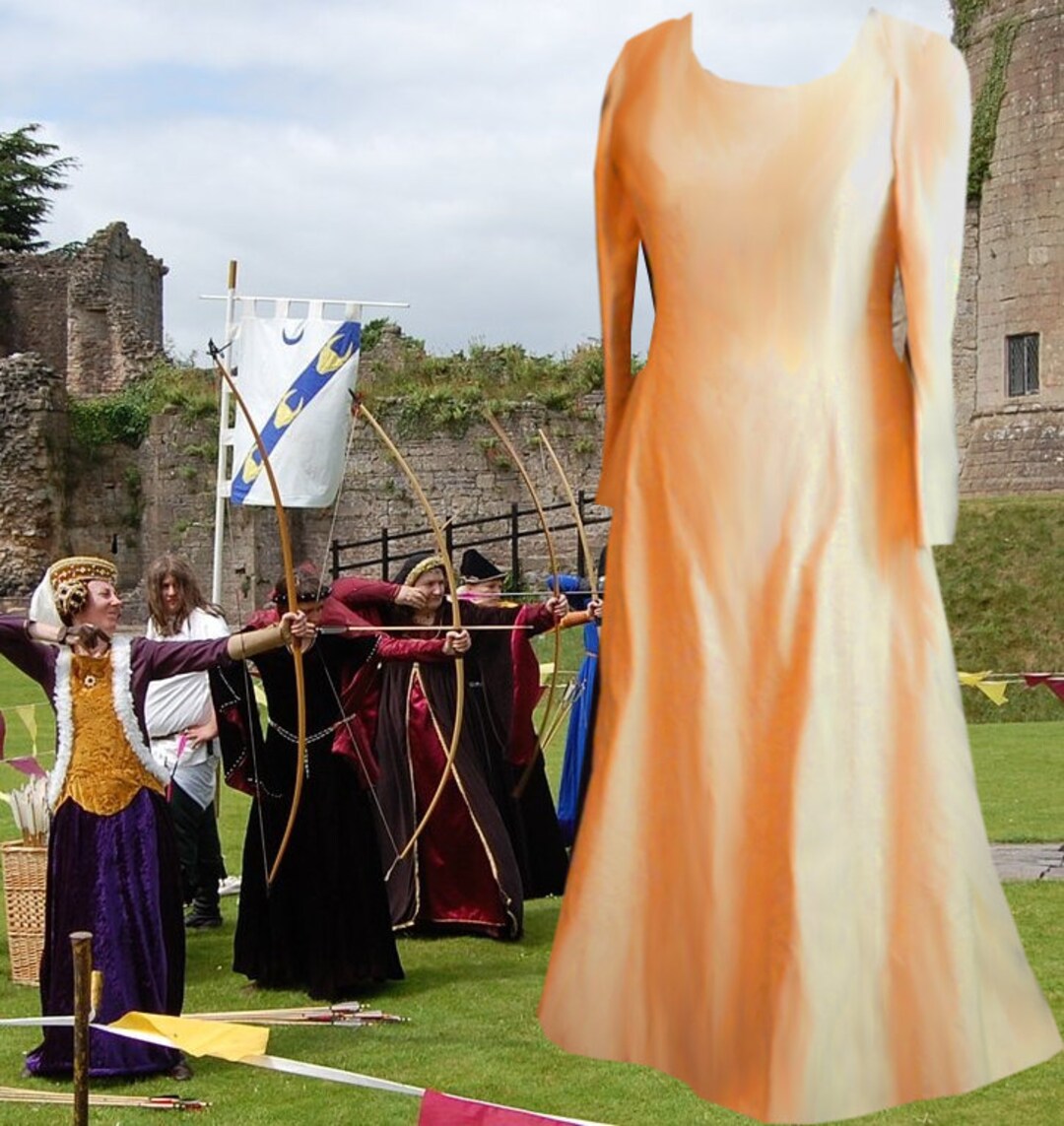 Renaissance Gown Medieval Costume 6 Gore Kirtle Undergown SCA Garb ...