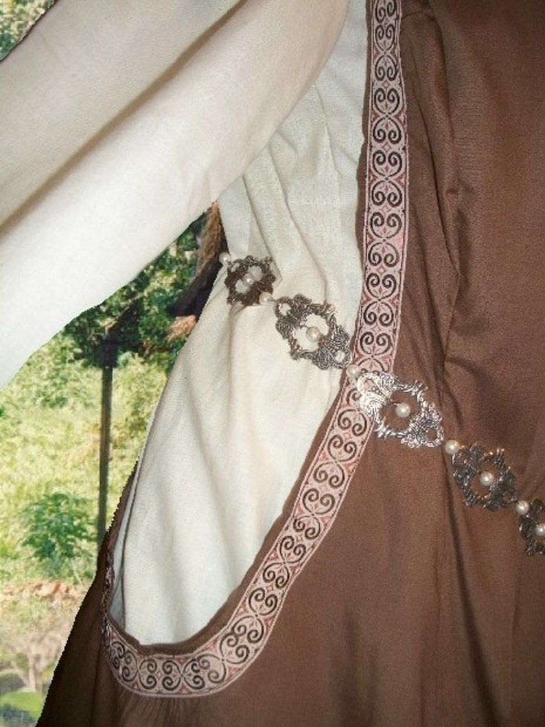 Renaissance Gown SCA Garb Medieval Costume Chococream2pc | Etsy