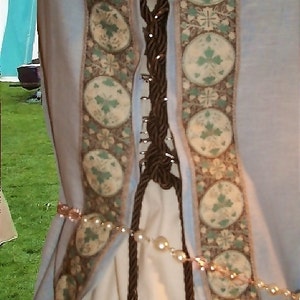 Medieval Costume Renaissance Dress SCA Garb Costume Ltblu Ivory Tabard ...