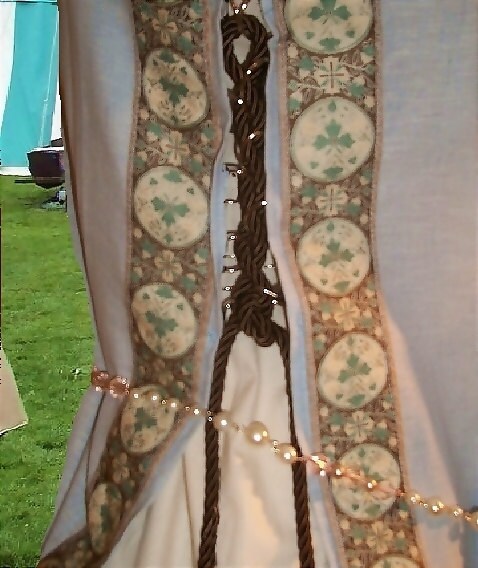 Medieval Costume Renaissance Dress SCA Garb Costume Ltblu Ivory Tabard ...