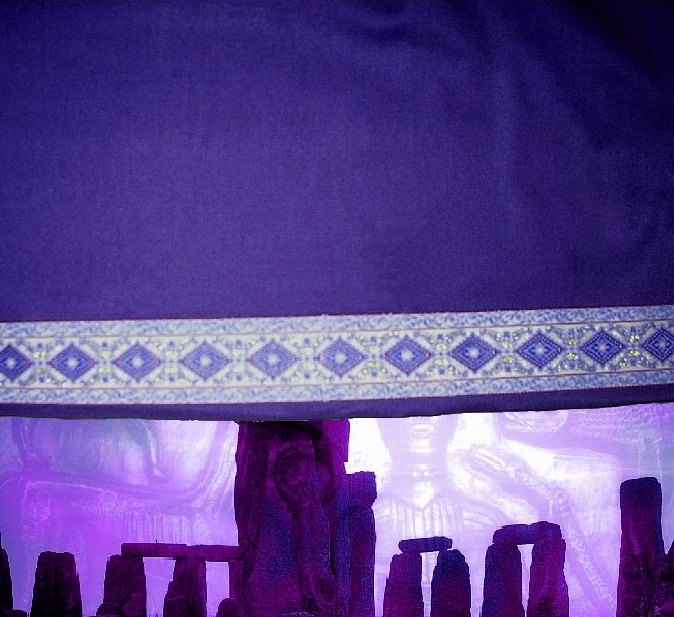 Renaissance Gown Medieval Costume Purple SCA Garb Cotton 1pc | Etsy