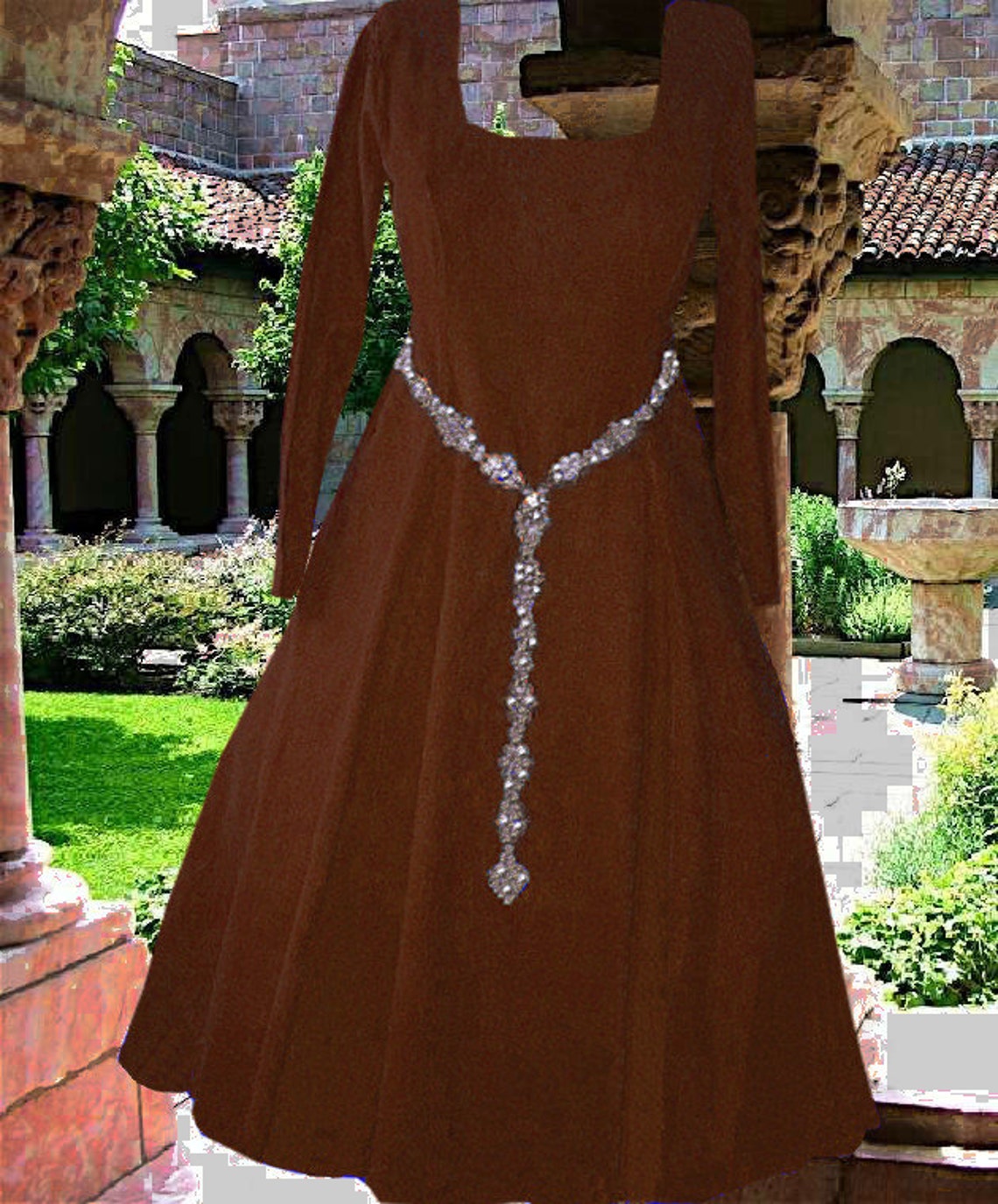 Medieval Gown Renaissance Costume SCA Garb Cotehardie Color - Etsy