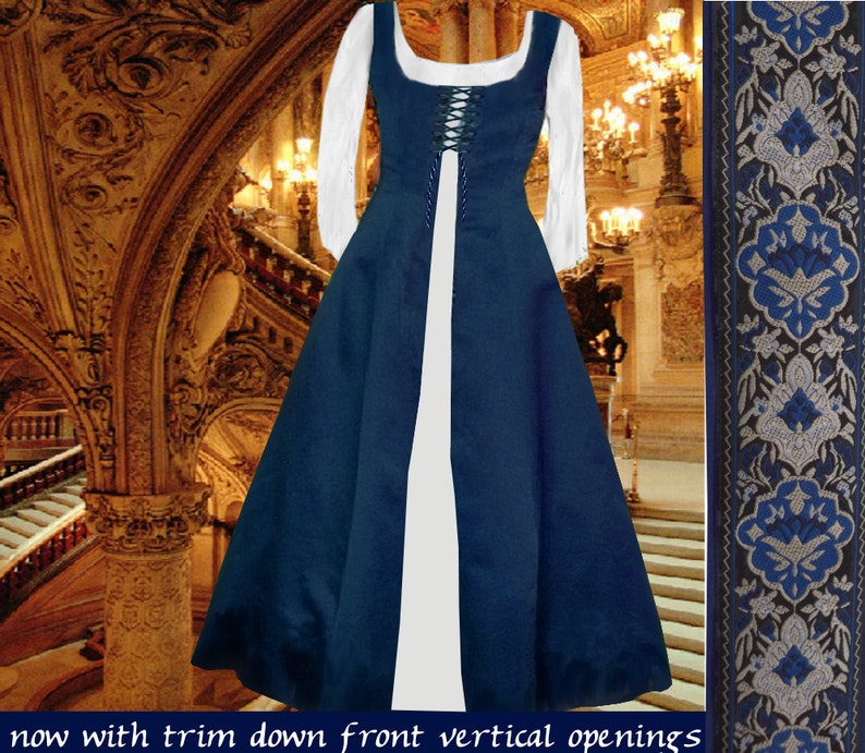 Renaissance Costume Medieval Gown SCA Garb CUSTOM_COLOR_CHOICE | Etsy