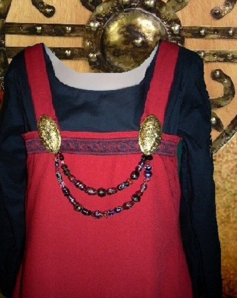 Medieval Costume Norse Viking SCA Garb 2pc Red Over Black - Etsy