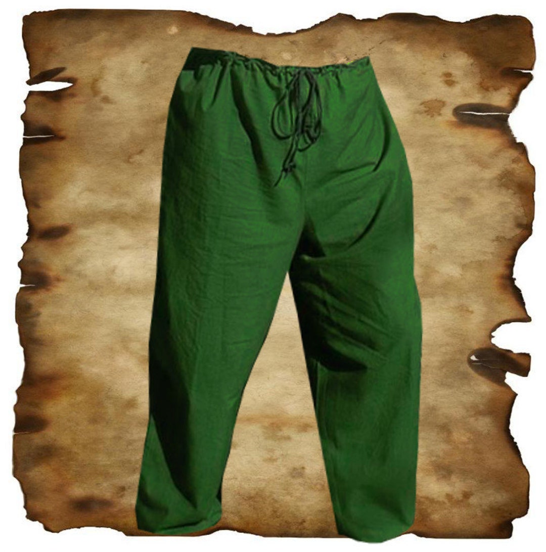 SCA Garb Renaissance Costume Norse Medieval Cotton Unisex Pants ...