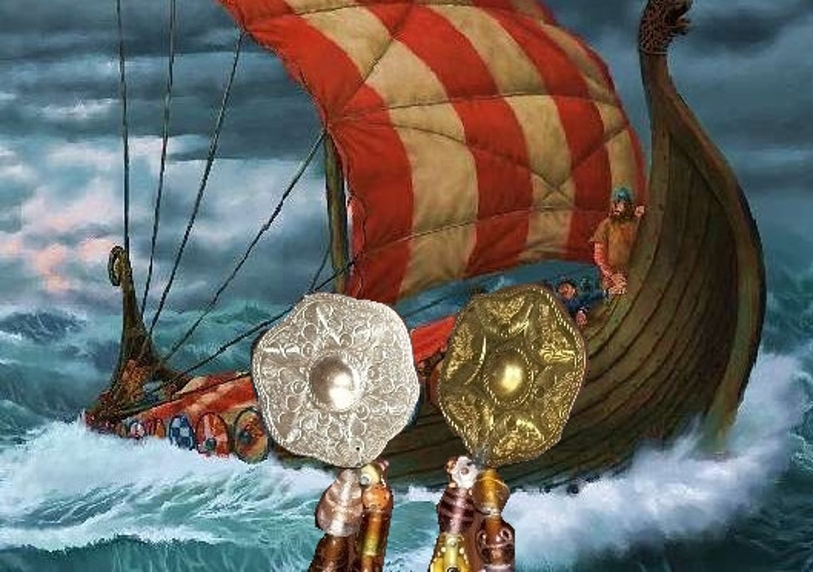 SCA Garb Norse Viking Medieval 3.4 X 2.25 2 Oval | Etsy