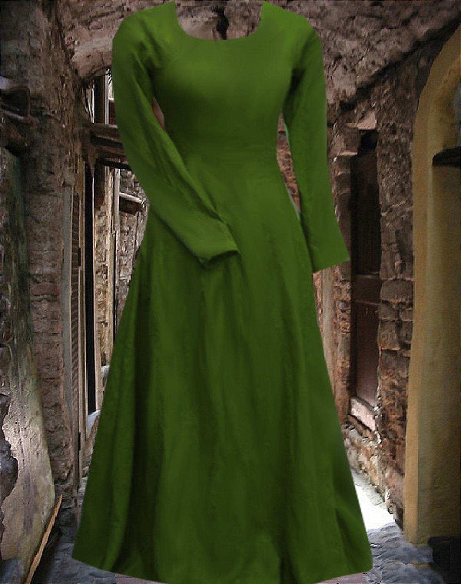 Renaissance Gown Medieval Costume 6 Gore Kirtle Undergown SCA Garb ...