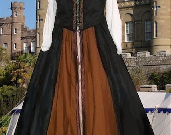 Renaissance Dress Medieval Costume SCA Garb Evergreen Snow | Etsy