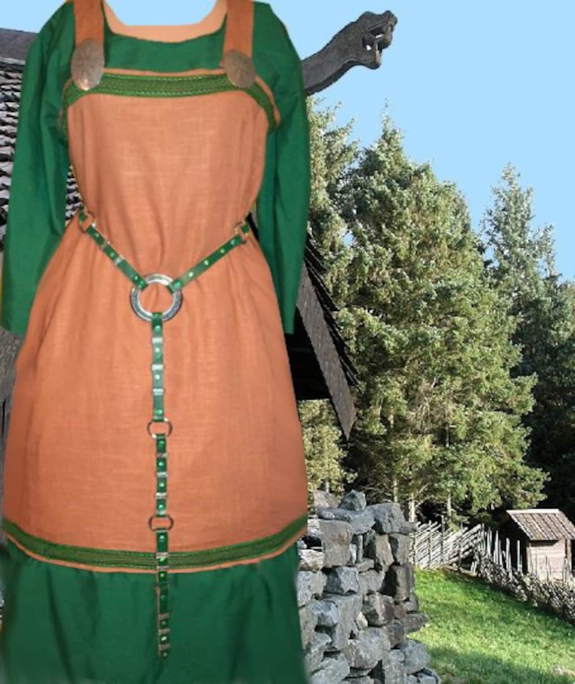 SCA Garb Norse Viking Medieval Camel Linenbl Forest Cotton | Etsy