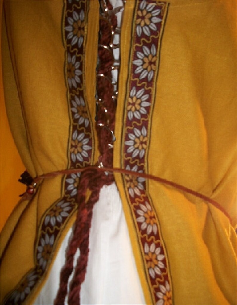 Renaissance Dress Medieval Costume SCA Garb Linen 2pc Mead | Etsy