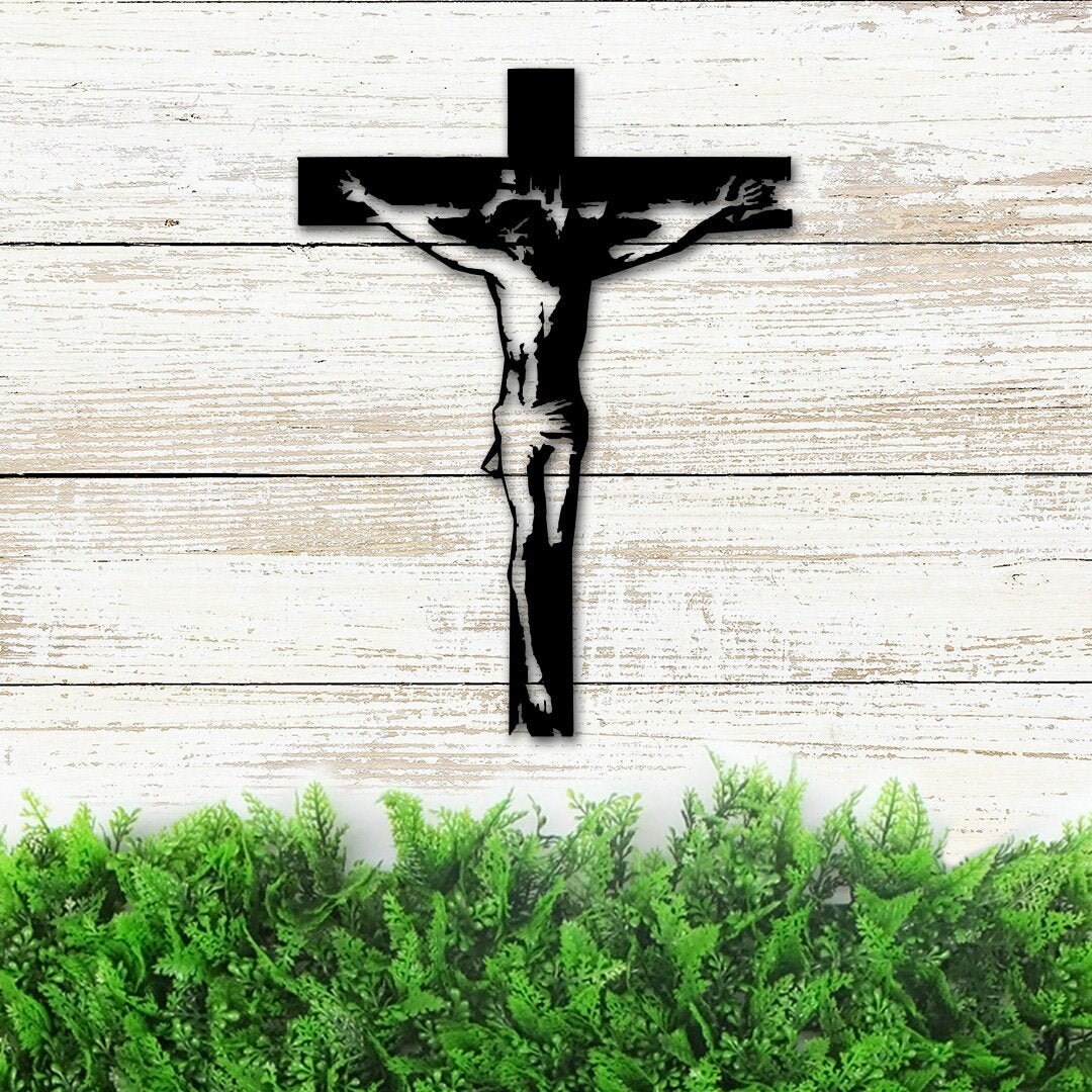 Art Objects Religious metal wall art Crucifixion Sculpture Art ...