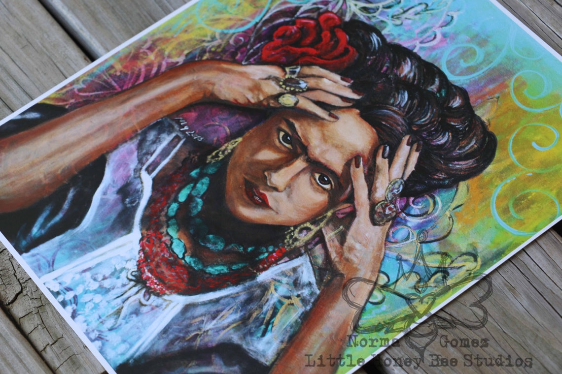 Frida Kahlo Art Print Frida Wall Decor Frida Illustration - Etsy