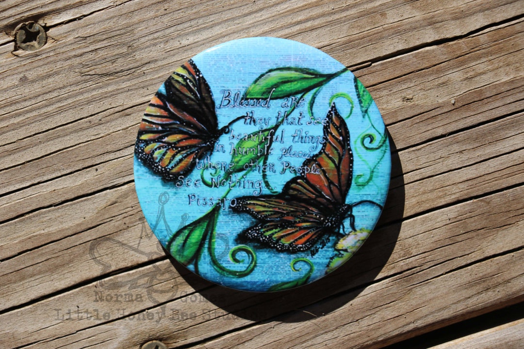 Monarch Butterfly Magnet, Art Magnets, Inspirational Magnets, Kitchen ...