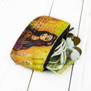 Gypsy Coin Purse, Bohemian Change Purse, Small Zipper Pouch, Credit ...