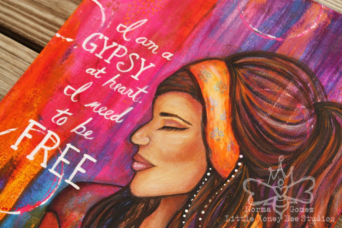 Gypsy Art Print Inspirational Art Bohemian Art Gypsy Wall - Etsy