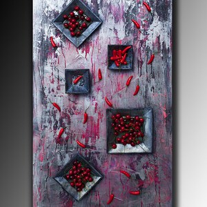 3d Wall Art Abstract Painting on Canvas Original Large Wall | Etsy