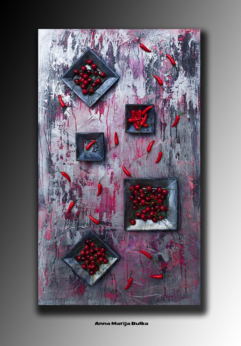 3d Wall Art Abstract Painting on Canvas Original Large Wall | Etsy