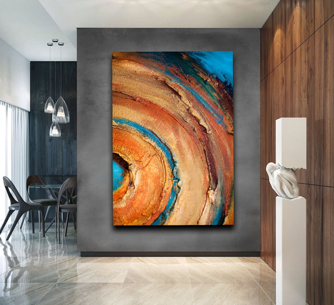Textured Wall Art Painting on Canvas Original Abstract, Acrylic ...