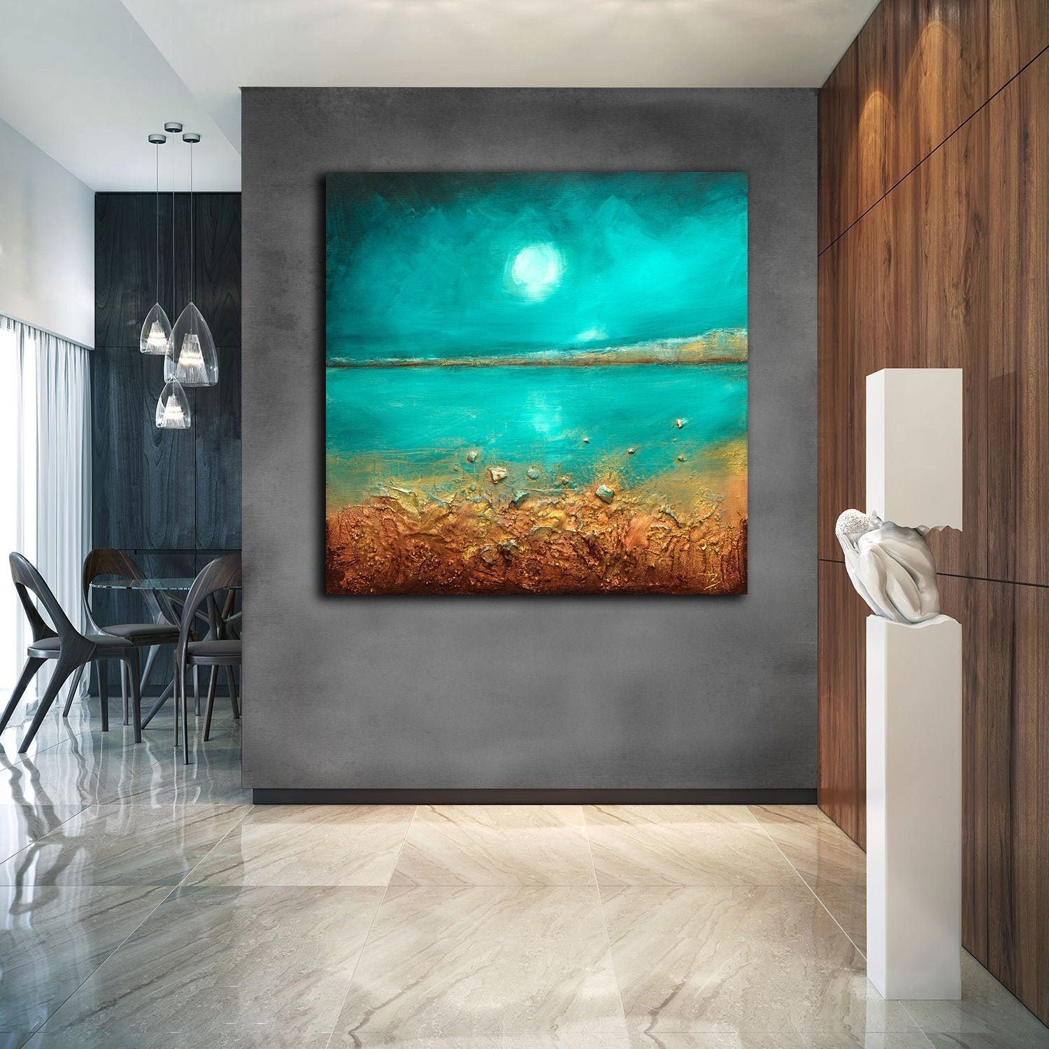 Painting Acrylic Large canvas commission Art & Collectibles etna.com.pe