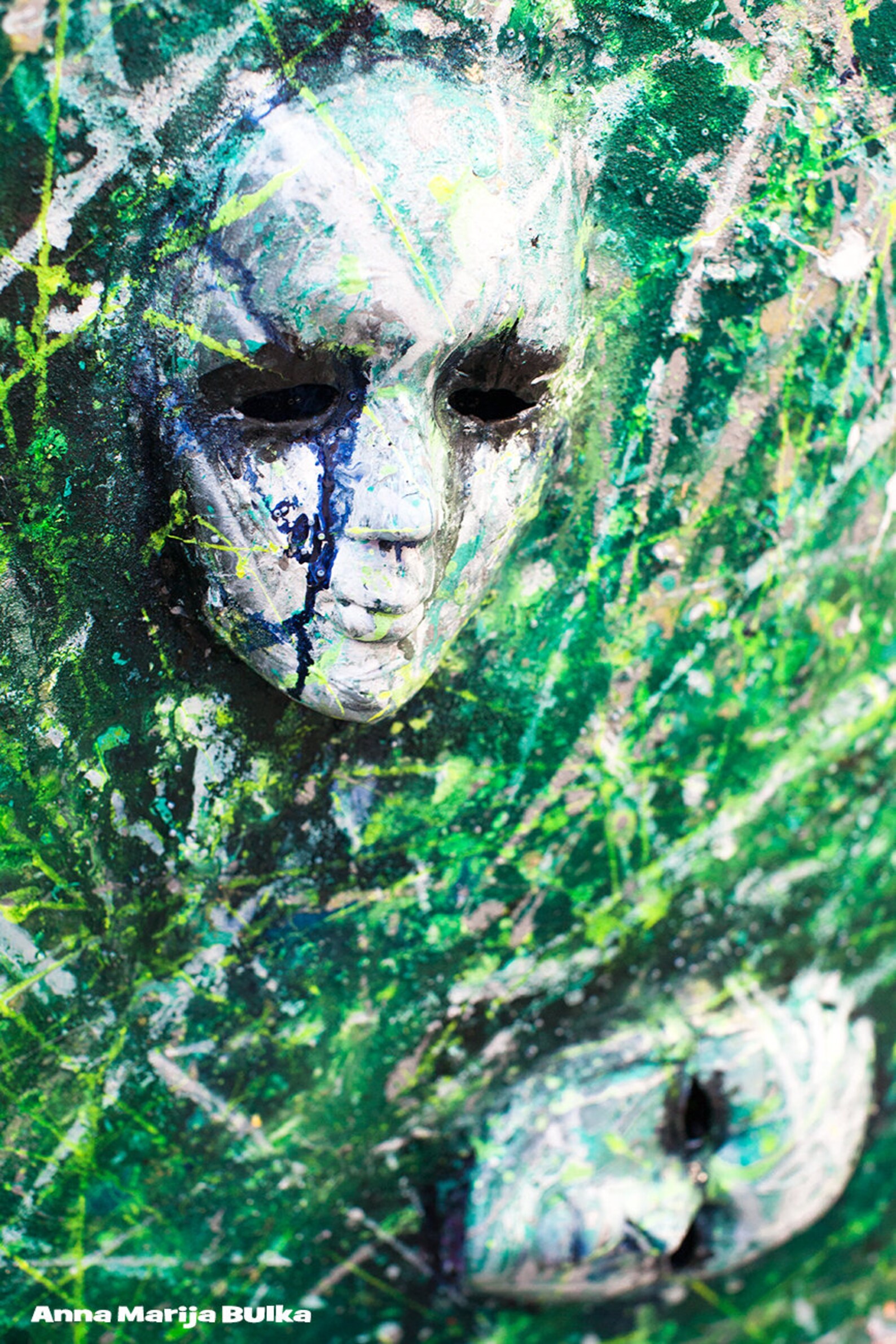 3D Art Mask Abstract Painting on Canvas. Original 3D Wall Art - Etsy UK