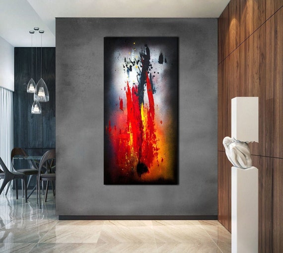 Abstract Fire Painting