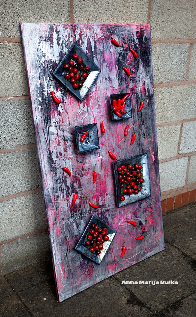 3d Wall Art Abstract Painting on Canvas Original Large Wall | Etsy