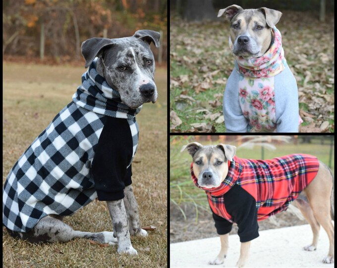 CUSTOM BIG DOG Sweater / Pit Bull / Boxer/ Large Dog Sweater / Pull ...