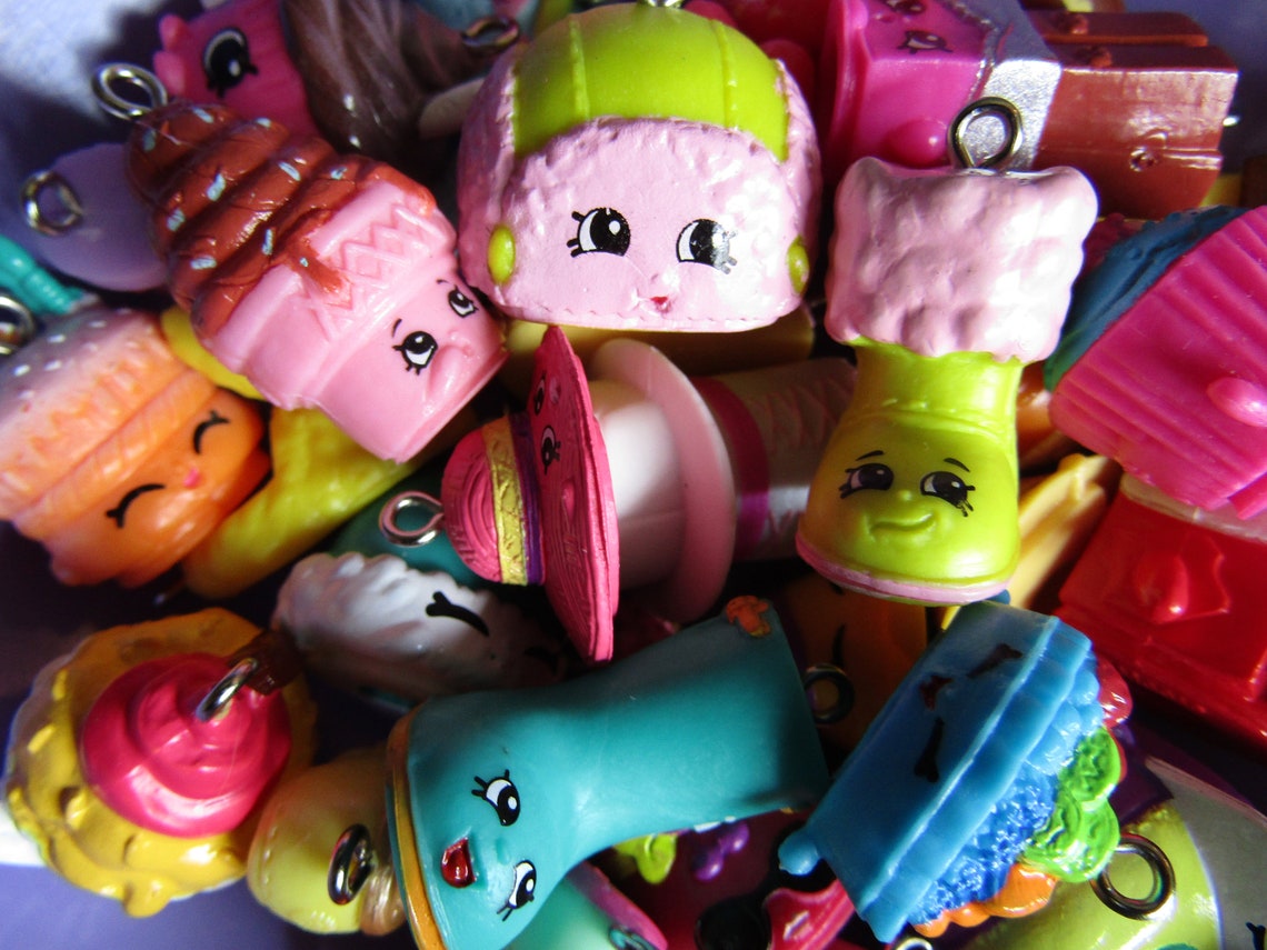 24 Assorted Shopkins Figures Repurposed Into Charms Pendents - Etsy
