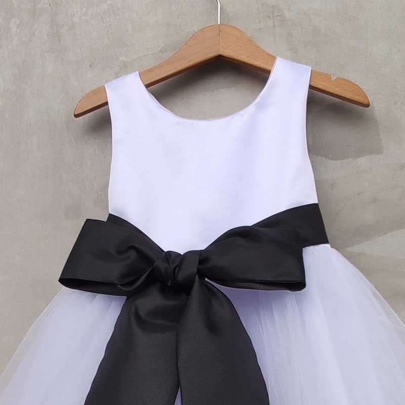 Baby Black Dress With White - Etsy