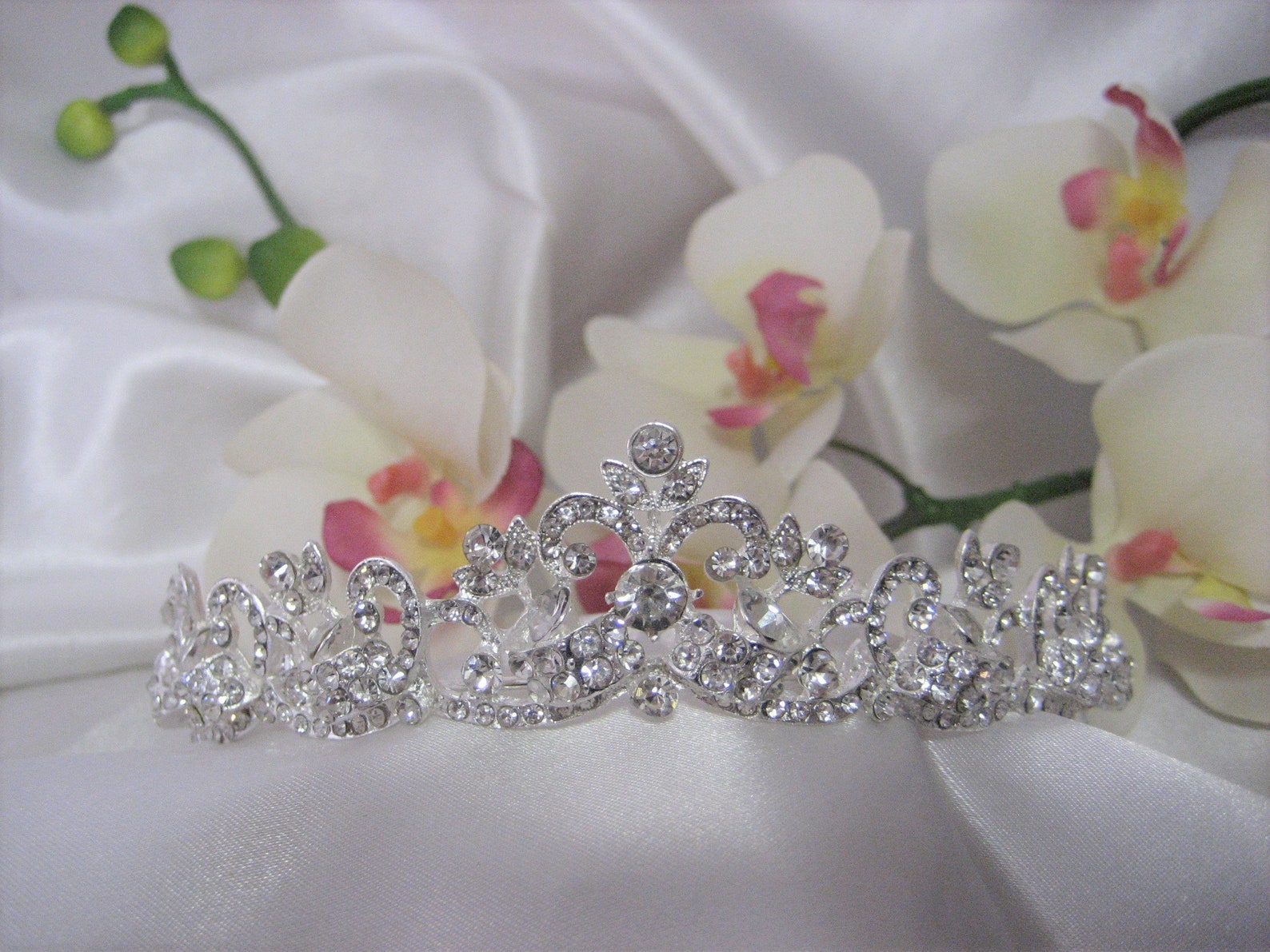 Rhinestone Crown Tiara Bridal Prom Wedding Pageant Jewelry | Etsy