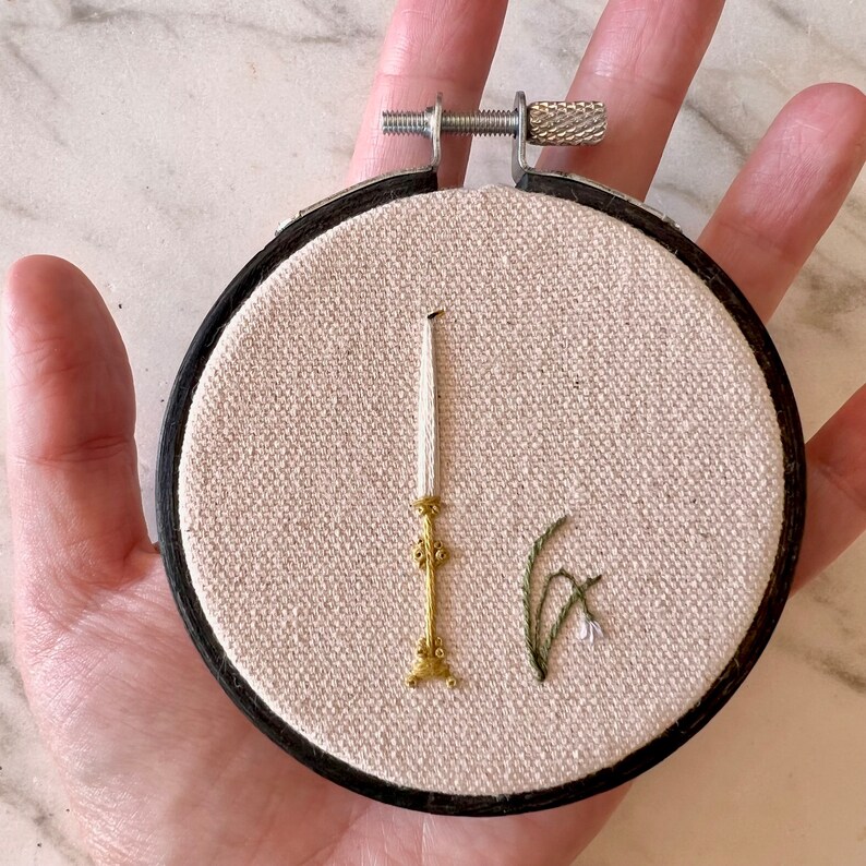 Imbolc Original Hand Embroidery Pagan Holiday Embroidery - Etsy