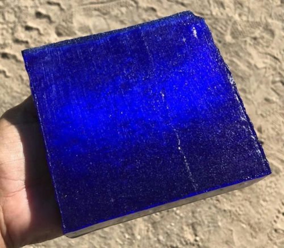 Fiber Optic Glass Block COBALT BLUE Rough for Flintknapping - Etsy Fiber Optic Glass Block COBALT BLUE Rough for Flintknapping - Etsy