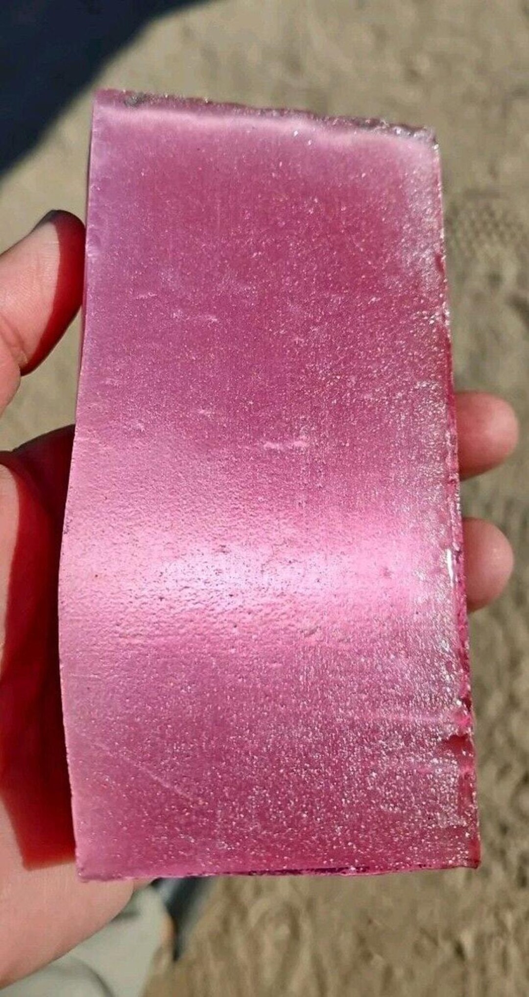Pink Fiber Optic Glass Rough Lapidary Cabochon Slabbing 1.3 - Etsy